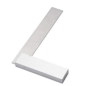 Groz 4-Piece Machinist Steel Square Set | 2-in, 3-in, 4-in & 6-in Squares | 48-72 Micron Squareness | Hardened Steel | for General Purpose, Machinery & Woodworking Applications (01110)