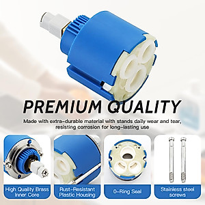 Compatible with Grohe 46048000 Faucet Cartridge Replacement Single-Hand Mixing Valve Ceramic Cartridge