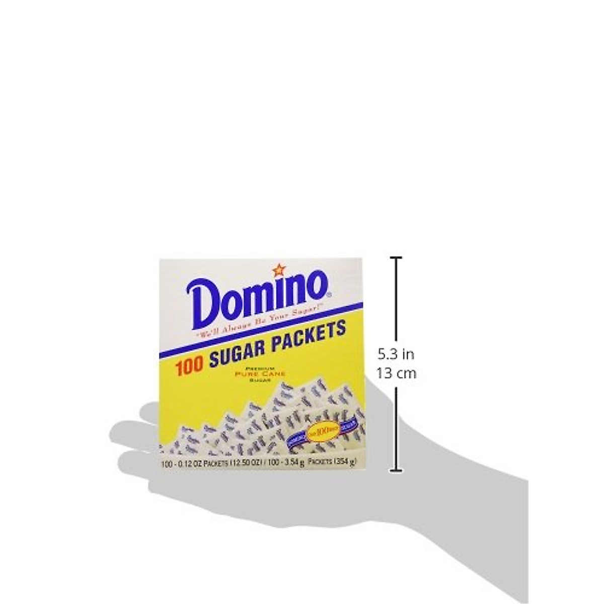 DOMINO SUGAR PACKETS - 100/ 3.54g Packs