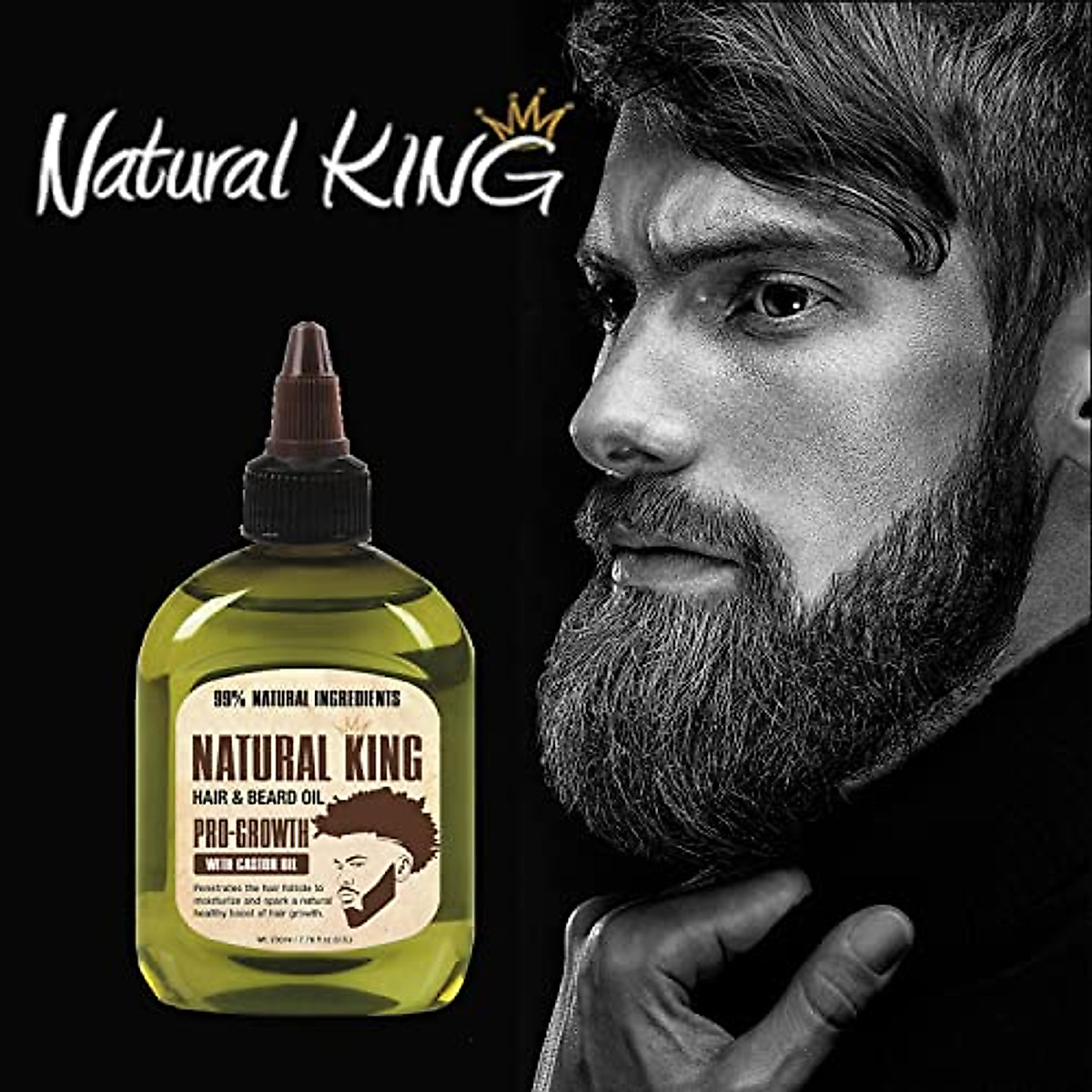 SFC Natural King Pro-growth Castor Hair & Beard Oil 7.1 oz