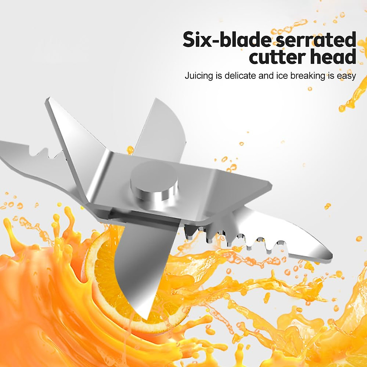 Irfora Portable Blender for Shakes and Smoothies 16OZ acity 15W High-Power Size Blender with Magnetic Charging XIP8 Waterproof 20000rpm 6 Sharp Multifunctional Household Electric Juicer