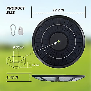 enrybia Solar Flag Pole Light Outdoor Dusk to Dawn, 266 led Light, 4200lm Super Bright Flag Pole LED, for Most 15 to 25 Ft In-Ground Flag Poles, Fits 0.5" Wide Flag Ornament Spindles (Black)