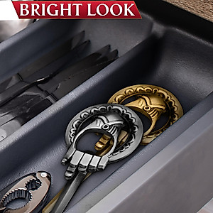 2Pcs King Hand Keychain Bottle Opener Bartender - Beer Can Opener Letter Opener Kings Hand Can Opener Manual - Bartender Bottle Opener Kitchen Gadgets Bottle Opener Keychain for Men Bar Accessories