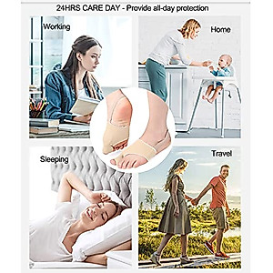 Bunion Corrector, Bunion Pain Relief Splint, Big Toe Straightener Pain Relief for Women & Men, Day Night Support