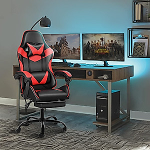 YSSOA Backrest and Seat Height Adjustable Swivel Recliner Racing Office Computer Ergonomic Video Game Chair