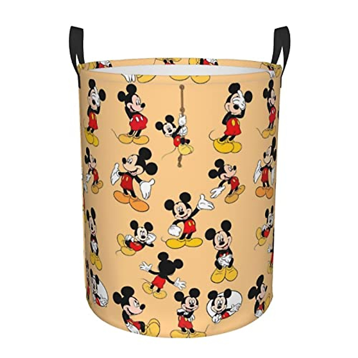 Cute Large Laundry Basket fit Cartoon Character D6 Durable Waterproof Portable with Handle for Bedroom Laundry Room collapsible laundry baskets Round Dirty Storage Clothes Basket Circular hampers - M