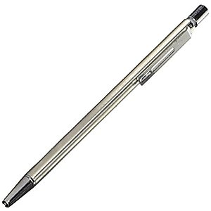 PILOT Birdy Stainless Steel Body Mini Ballpoint Pen, 0.7 mm, Black Ink (BS-40S-S)
