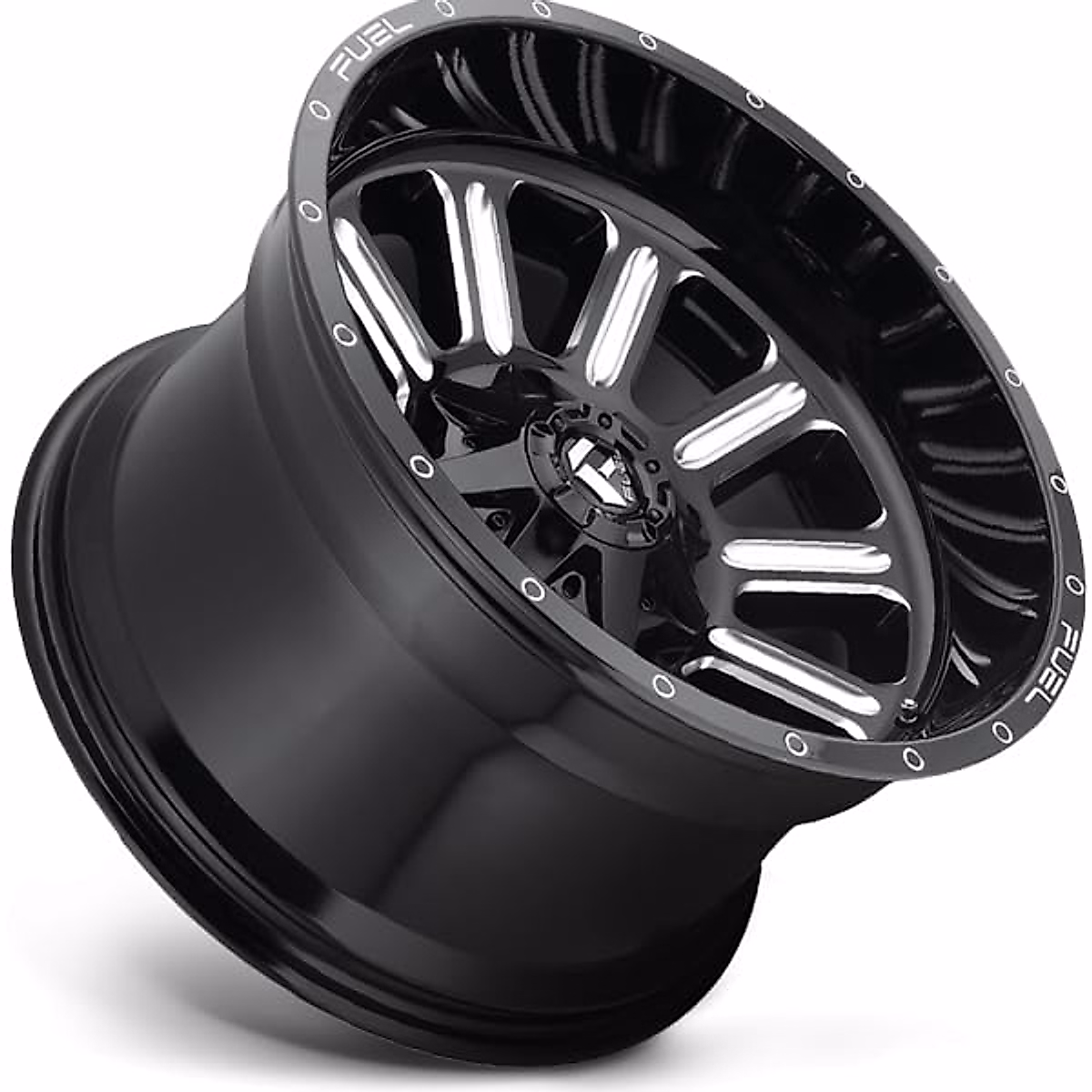 FUEL Hardline NBL-Gloss BLK MIL Wheel with Painted (20 x 9. inches /6 x 120 mm, 19 mm Offset)