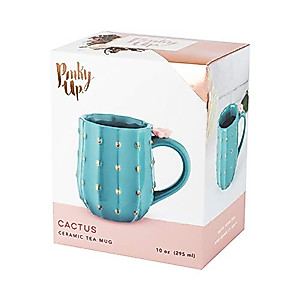 Pinky Up Cactus Mug, Tea Cup, Cactus coffee cup, Ceramic Mug, Coffee & Tea Accessories, Cute Succulent Mugs, 10oz, set of 1