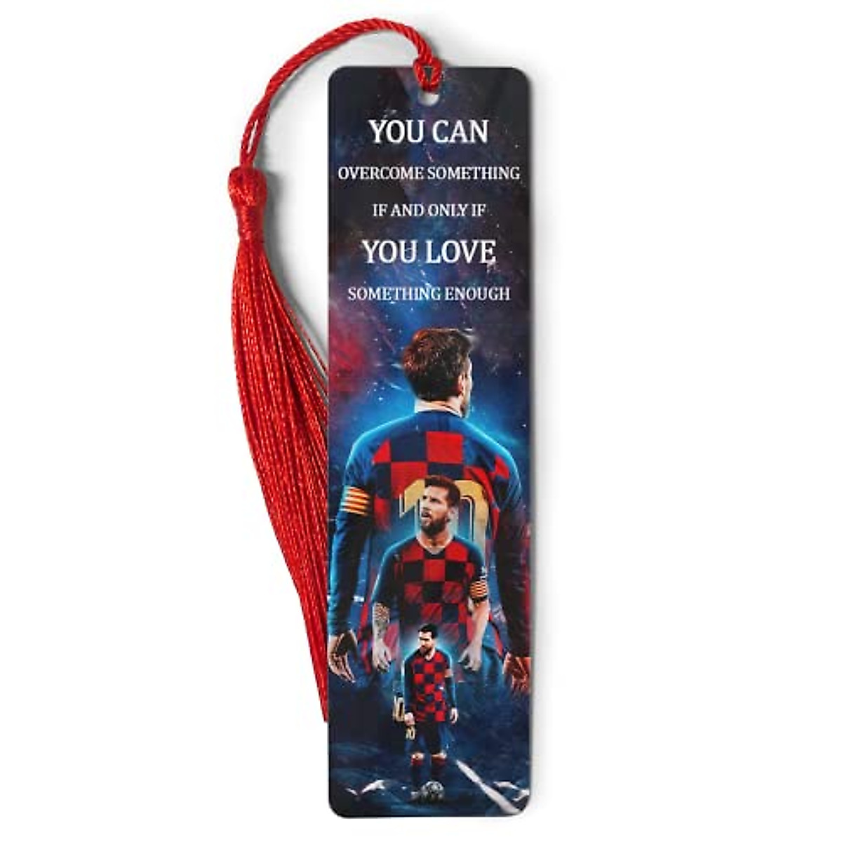 Bookmarks Ruler Metal El Measure Pulga Tassels Messi Bookography Soccer Reading Collage Bookworm Quote for Book Bibliophile Gift Reading Christmas Ornament Markers