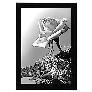 Americanflat 12x18 Poster Frame, Black & 8x12 Picture Frame in Black with Shatter Resistant Glass - Horizontal and Vertical Formats for Wall and Tabletop