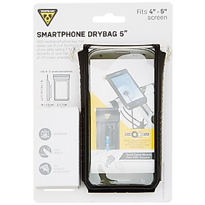 Topeak Smartphone Dry Bag for 4-5-Inch Screen Phones, Black
