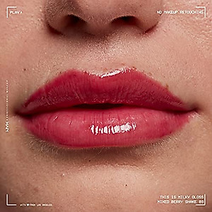 NYX PROFESSIONAL MAKEUP This Is Milky Gloss, Lip Gloss with 12 Hour Hydration, Vegan - Mixed Berry Shake (Raspberry)