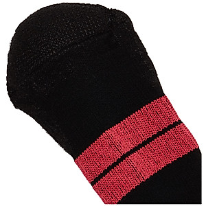 thorlos womens 84 Maximum Cushion Low Cut Running Socks, Black/Pink (1 Pair), Medium US