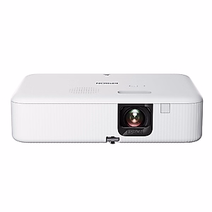 2022 New Upgrade Epson EpiqVision Flex CO-FH02 Full HD 1080p Smart Streaming Portable Projector, 3-Chip 3LCD, 3,000 Lumen Color/White Brightness, Android TV, Bluetooth, 5W Speaker, Home Entertainment