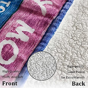 Gifts for Mom from Son or Daughter for Birthday, Christmas, Mom Throw Blanket 50"x60", Snuggly Soft Unique Lamb Plush Mother Blanket Filled with Words to Say Love You Mom Gifts for Women