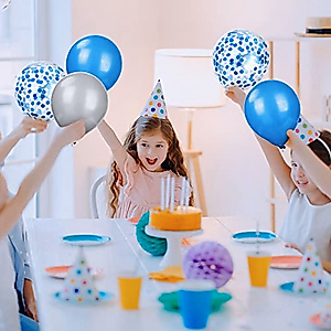 Ainiv 2 Set Table Balloon Stand Kit with Lights, Balloon Centerpieces for Tables Include 16 Latex Confetti Balloons, Christmas Centerpieces Tables Decorations for Birthday, Weddings, Anniversary