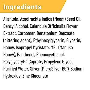 Absorbine Silver Honey Hot Spot & Wound Care Spray Gel 8oz Bottle, Manuka Honey & MicroSilver BG, Medicated for Dogs, Cats, Small Animals