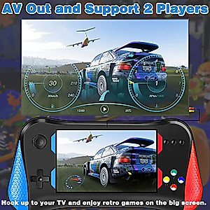 Handheld Game Console for Kids Adults, 3.5'' LCD Screen Retro Handheld Video Game Console, Preloaded 500 Classic Retro Video Games with Rechargeable Battery, Support 2 Players and TV Connection