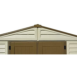WoodBridge Plus 10 ft. x 10 ft. Vinyl Outdoor Garden Storage Shed