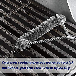 Utheer Cast Iron Grill Grates for Coleman Roadtrip Swaptop Grills LX LXE LXX, 2 Pcs Grill Cooking Grates Parts