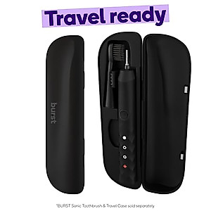 Burst Original Sonic Toothbrush Travel Case, Black (case only)