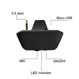 Uberwith Bluetooth Transmitter Dongle for Xbox Controllers - Stereo Audio Adapter Compatible with Wireless Headphones, Speakers, Airpods - Low Latency