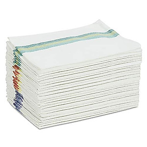 Simpli-Magic 79272 Herringbone Dish Towels, Kitchen Towels, Pack of 18, Multi, 15"x26"