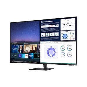 Samsung M70 Smart 43 Inch 4K Computer Monitor, Smart TV Apps, Microsoft 365, 4K Monitor (LS43AM702UNXZA)