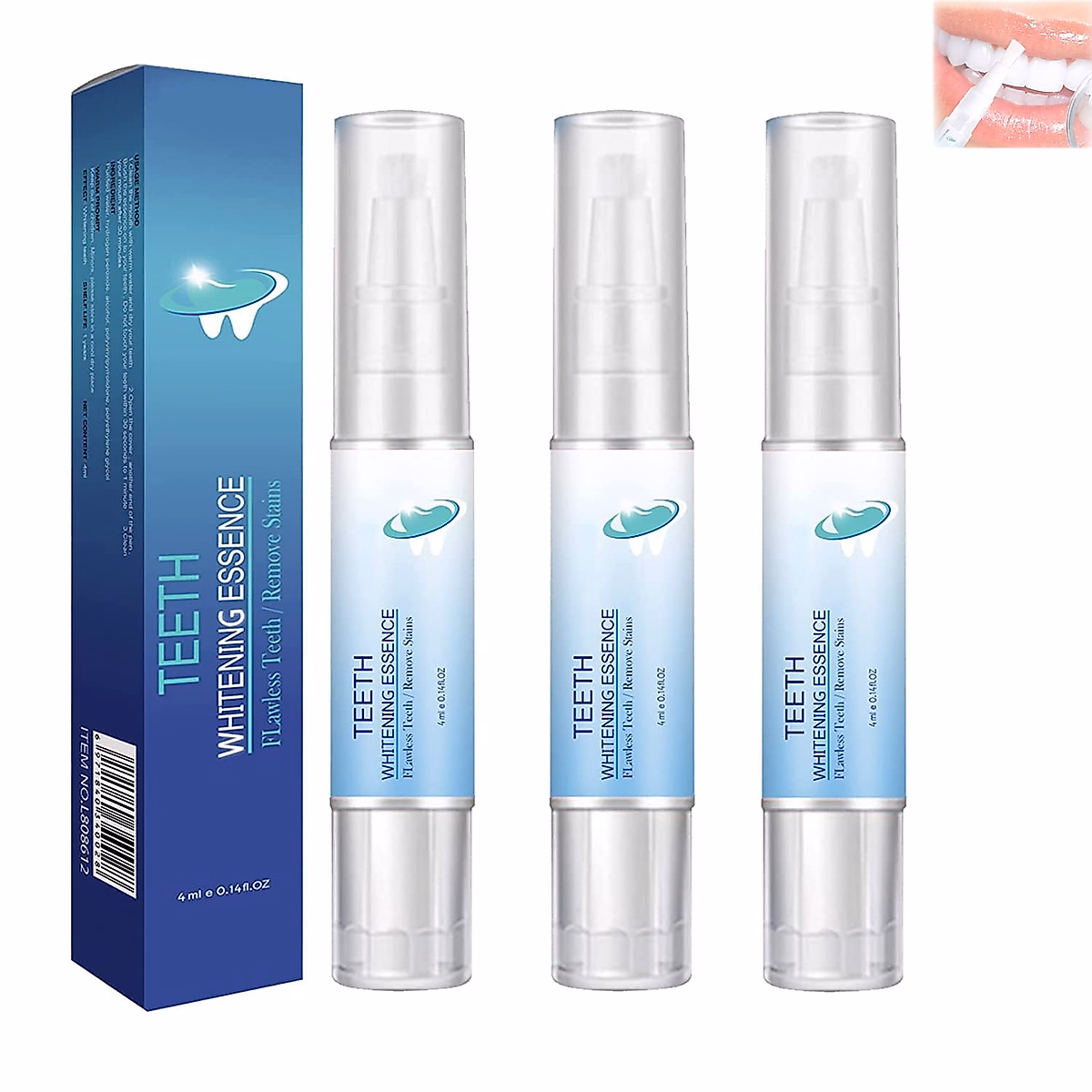 3PCs Frosty Neptune Teeth Whitening Pen,Teeth Whitening Essence,Teeth Whitening Gel,Teeth Stain Remover to Whiten Teeth,Intensive Stain Removal Teeth Reduce Yellowing