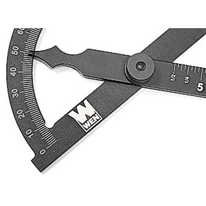 WEN ME512P Adjustable Aluminum Protractor and Angle Gauge with Laser Etched Scale