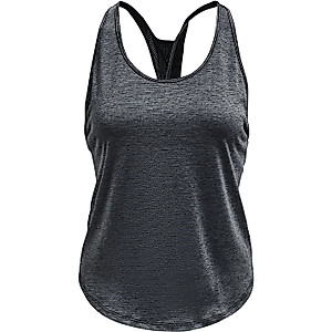 Under Armour Tech Vent Tank, Black (001)/White, Small