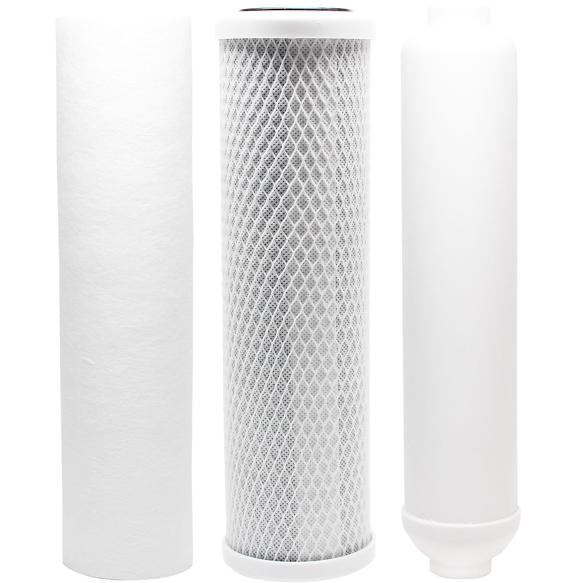 2-Pack Replacement Filter Kit Compatible with Puromax PC4 RO System - Includes Carbon Block Filter, PP Sediment Filter & Inline Filter Cartridge - Denali Pure Brand