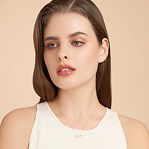 MORGAN & PAIGE Rose Quartz Crystal Chakra Point Necklace in 18K Gold Plated Sterling Silver for Women