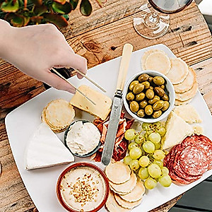 BambooMN 3.9" Mini Bamboo Disposable Tongs - Toast Tongs - 20pcs