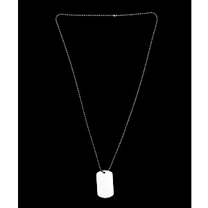 TOOLOUD Cute Panda With Ear Buds Adult Dog Tag Chain Necklace - 1 Piece