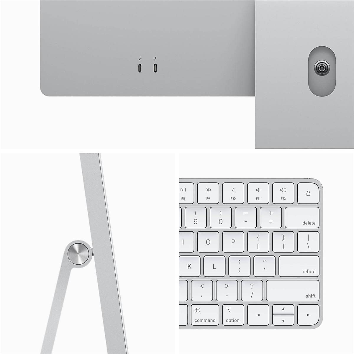 Apple 2021 iMac (24-inch, M1 chip with 8‑core CPU and 7‑core GPU, 16GB Memory, 256GB Storage) - Silver