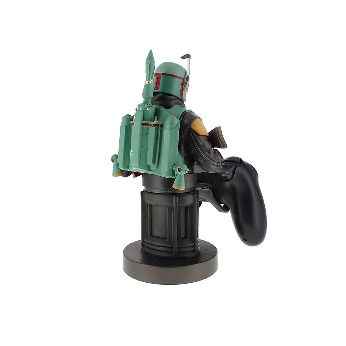 Exquisite Gaming: The Mandalorian: Boba Fett - Original Mobile Phone & Gaming Controller Holder, Device Stand, Cable Guys, Licensed Figure