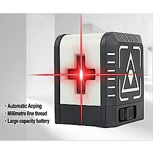 Laser Level, XRCLIF 50ft Self Leveling Laser Level with Vertical and Horizontal Line, Red Beam Cross Line Laser for Construction Picture Hanging Wall Painting Floor Tile - Magnetic Base Included