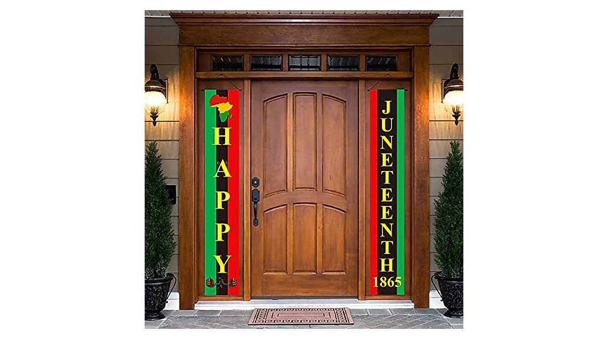 Juneteenth Porch Banner - Celebrate Freedom with Vibrant Decor