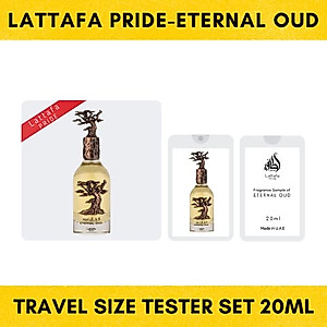 Lattafa Perfumes Eternal Oud Tester EDP Unisex 20ml, 0.70 Fl Oz (Pack of 1), 20.0 milliliters