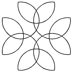 Quilting Creations Laurel Block Quilt Stencil, 5"