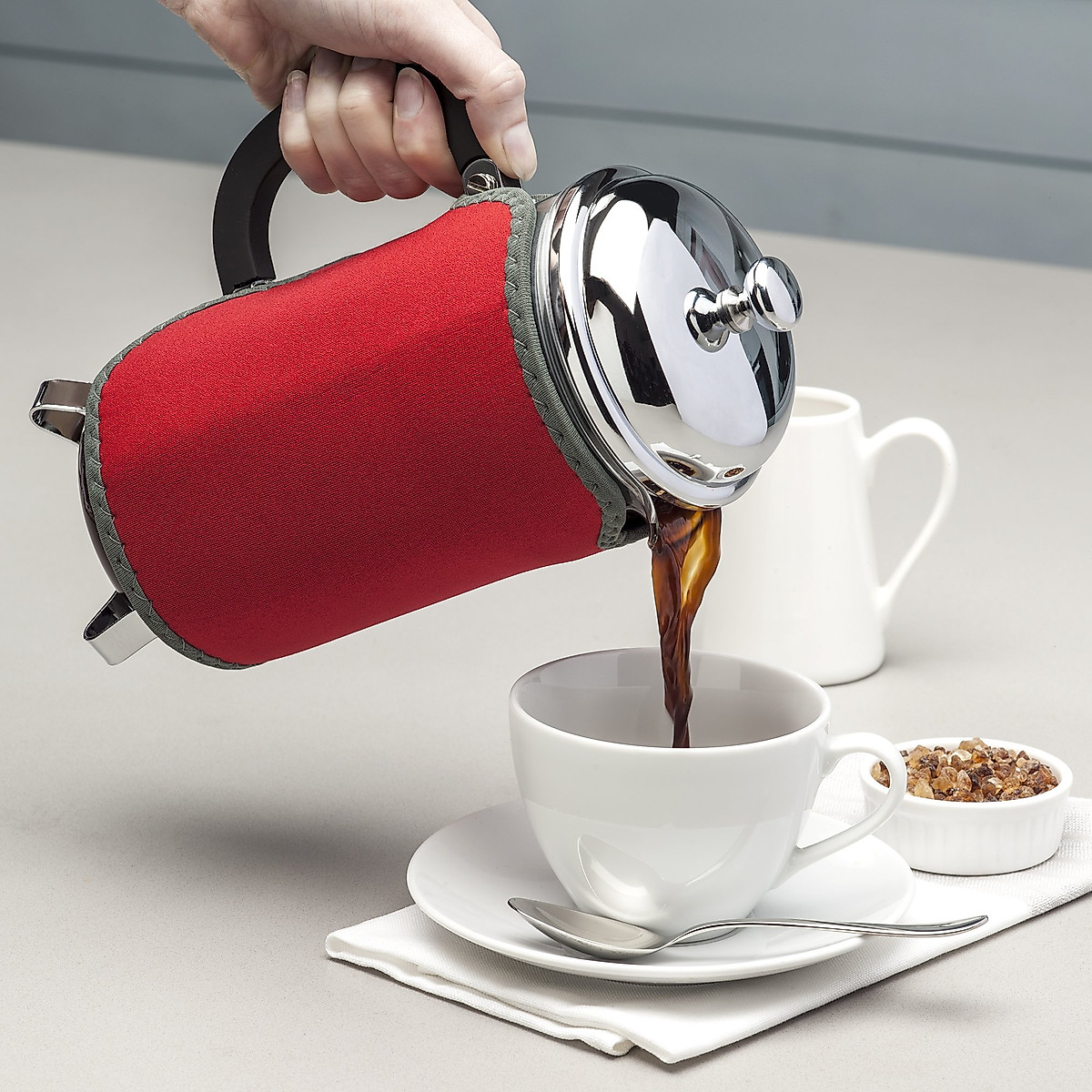 Zeal 8 Cup Cafetiere Insulated Jacket – Red