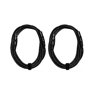 Audio2000's XLR Male to XLR Female Microphone Cable (12 Feet 2Pack)