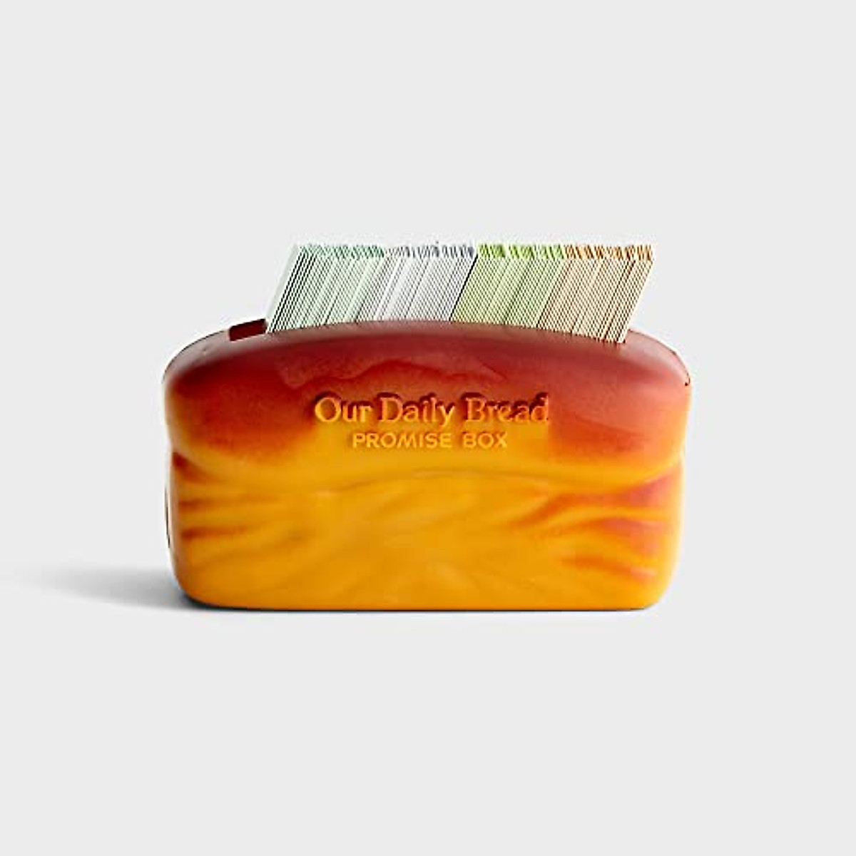 DaySpring Our Our Daily Bread Promise Box with Scripture Cards, 4 1/4" x 2 1/4" x 2", Brown - T9651