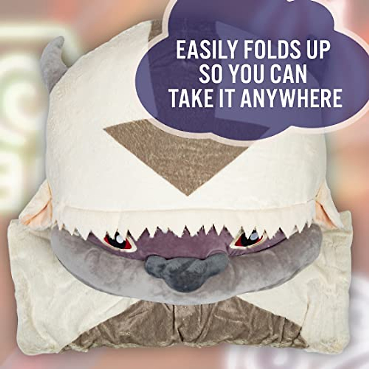 Avatar: The Last Airbender, Appa Fleece Blanket and Plush Bear Rug, Super Soft Lightweight, 100% Polyester