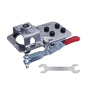 Concealed Hinge Jig with Clamp Drilling Guide Hole Locator Kits Hinge Punching Tool for Cabinet Door Hinges Inset Concealed Hinge Jig Kits
