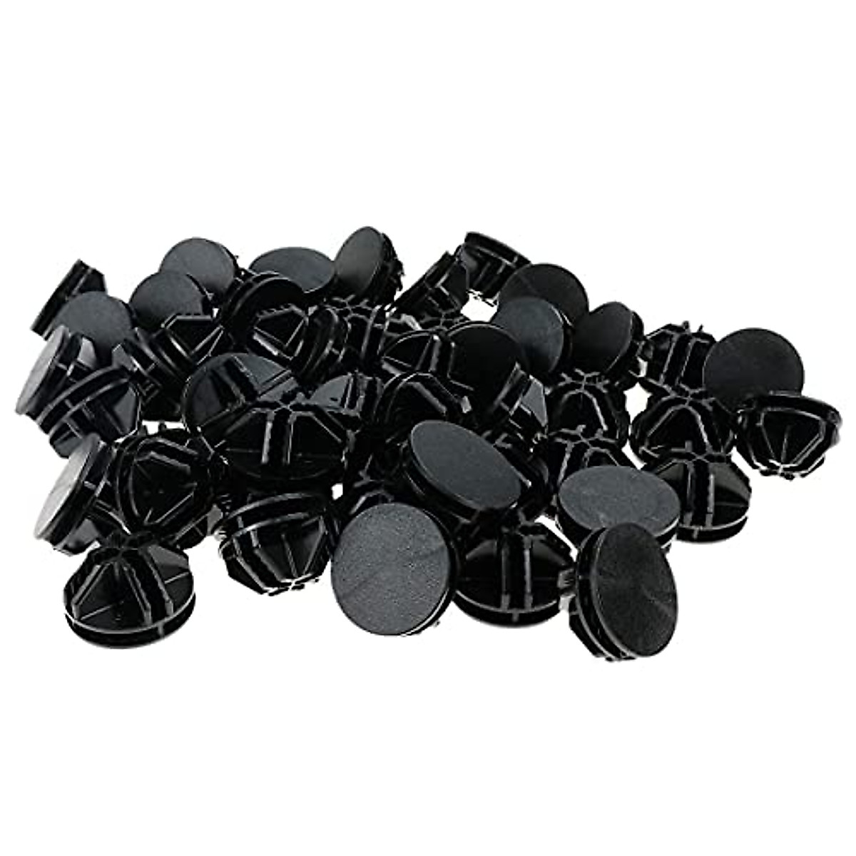 Quluxe 50 Pcs Wire Grid Cube Plastic Connectors for Modular Closet Storage Organizer and Wire Grid Cube Storage Shelving- Black