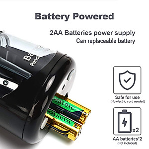 Pencil Sharpeners Electric Pencil Sharpener, Battery Operated Pencil Sharpener for Kids Artists Adults, Automatic Sharpen for 2B/HB/Colored Pencils, Portable Pencil Sharpener for Classroom Office Home