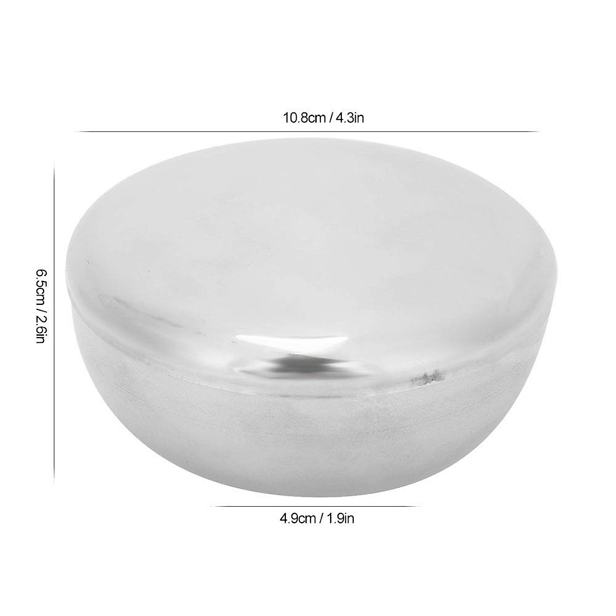 Shaving Bowl, Shaving Foam Bowl, Shaving Bowl soap Dish Stainless Steel Men Shaving Bowl Beard Shaving Bowl Stainless Steel soap Foam Mug Beard Hair Care Cup with lid(#1)